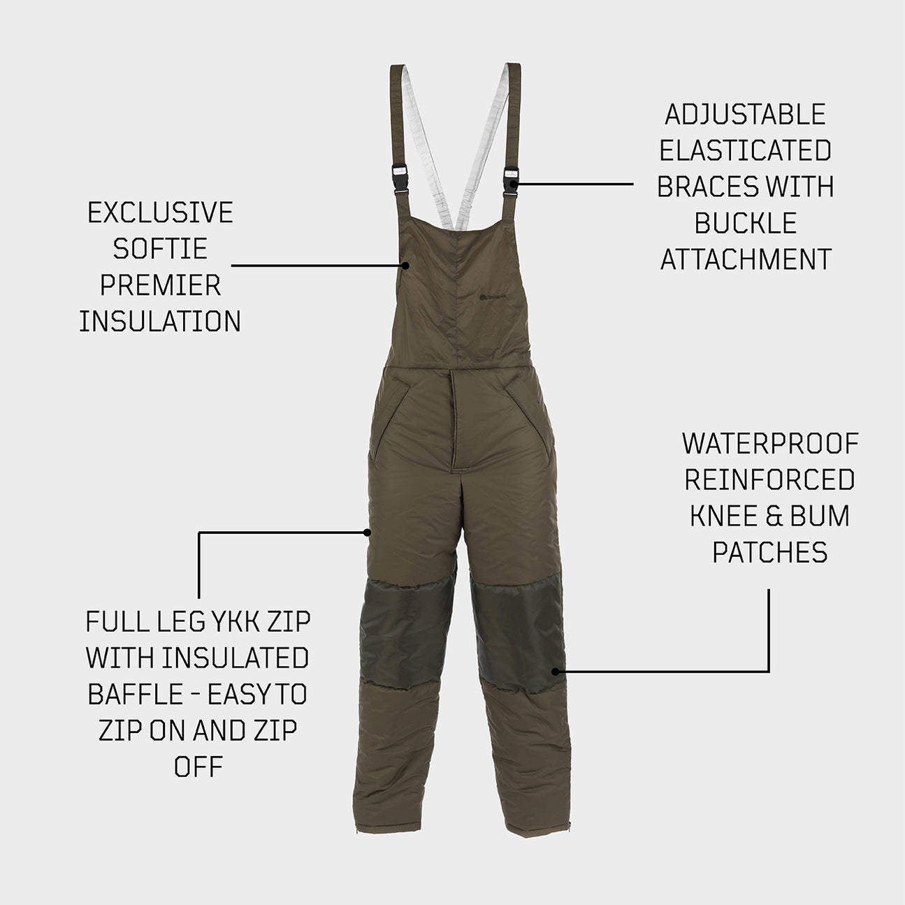 Salopettes Reversible Full Leg Zip WGTE | Snugpak